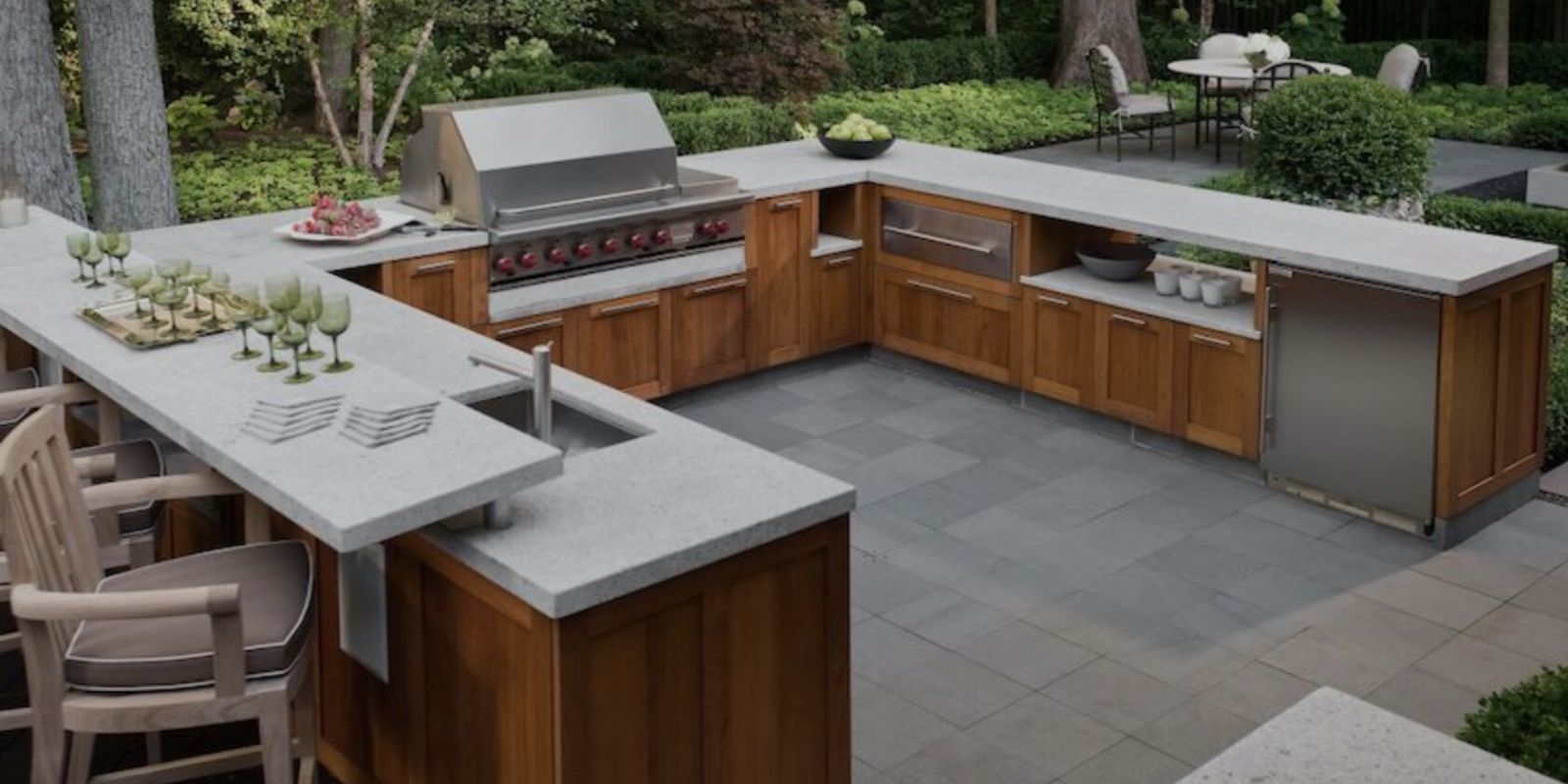 6 Stylish Small Outdoor Kitchen Ideas In 2024 | AV Landscaping UAE