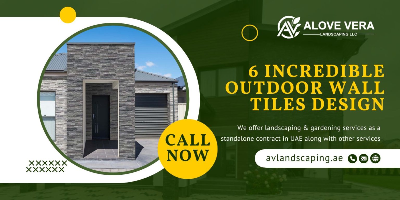6 Incredible Outdoor Wall Tiles Design Ideas | AV Landscaping UAE