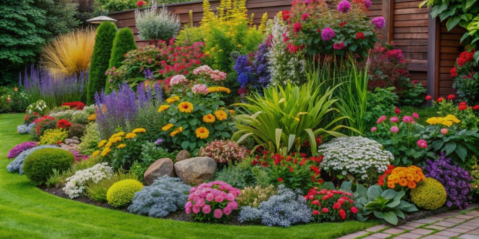 Top 3 Attractive Corner Flower Garden Ideas | AV Landscaping UAE