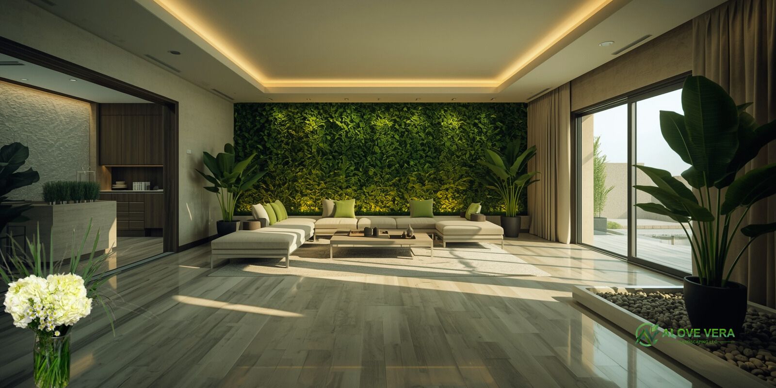 Landscape Inside House In The UAE — Smart, Calm Design