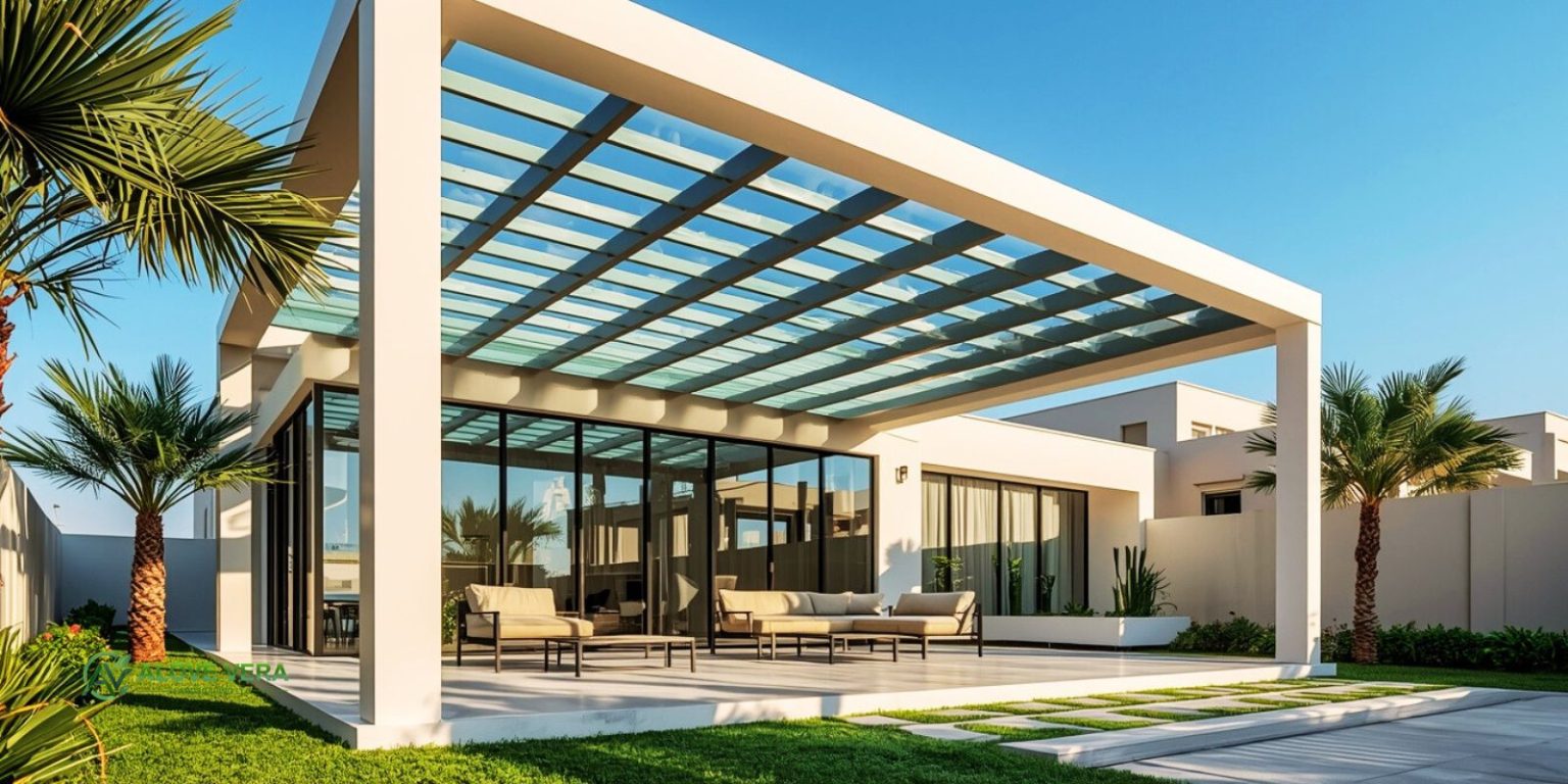Pergola Designs Glass Roof UAE — Shade, Views, Smart Builds